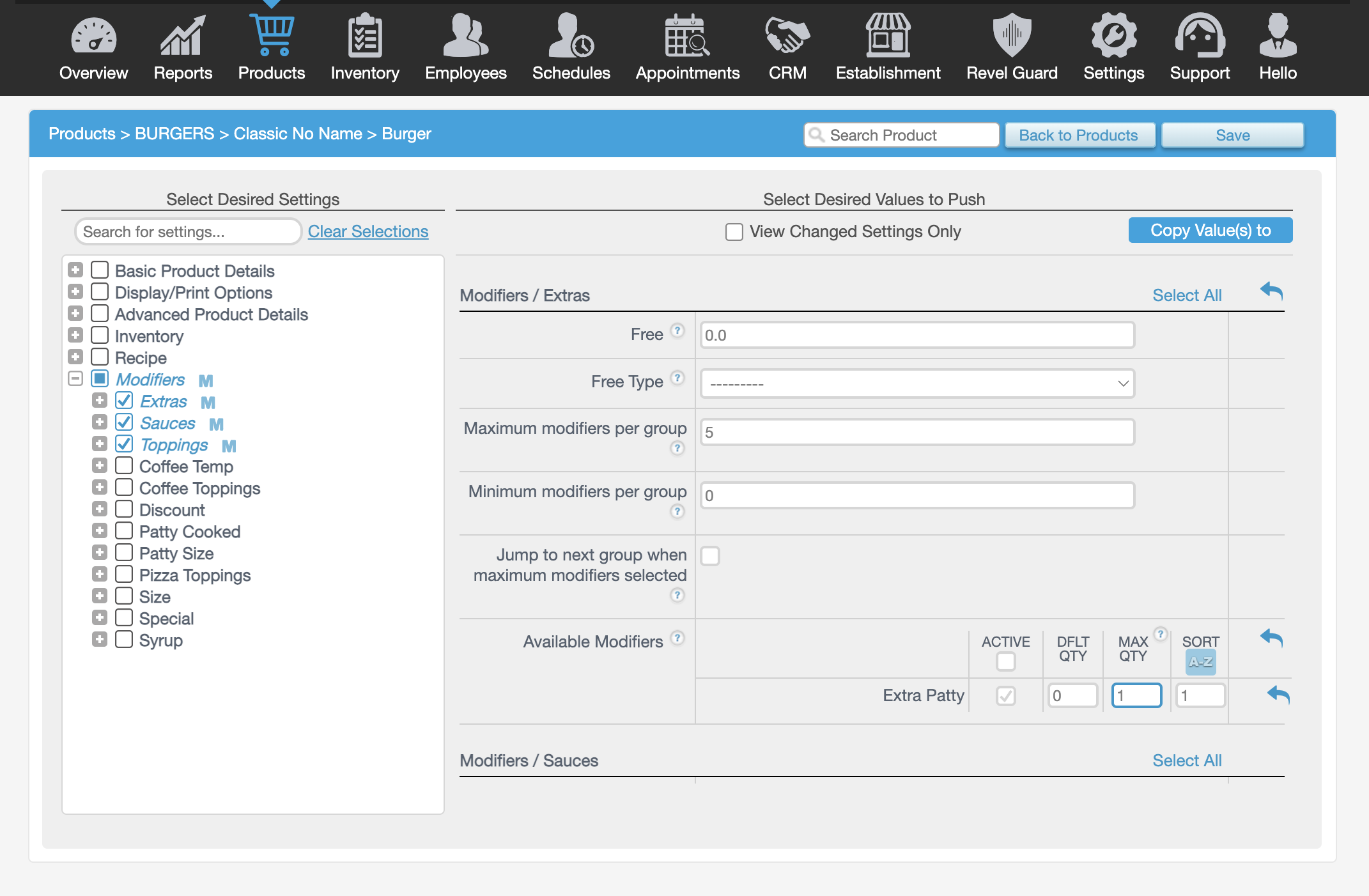 Advanced Modifier Features