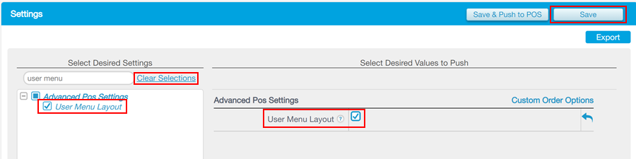 Creating a Menu Layout