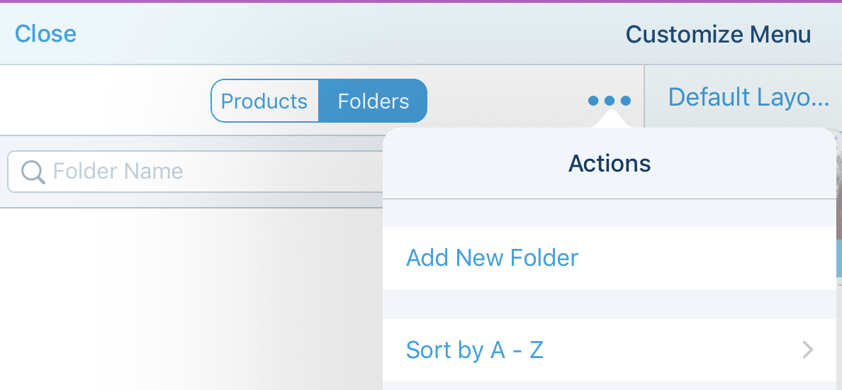 Creating a Menu Layout