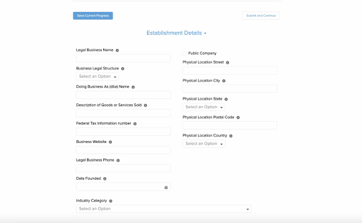 Onboarding Applications