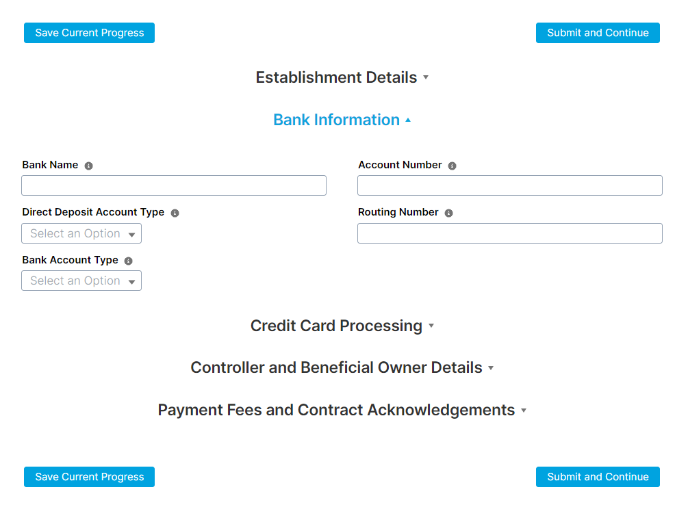 Onboarding Applications