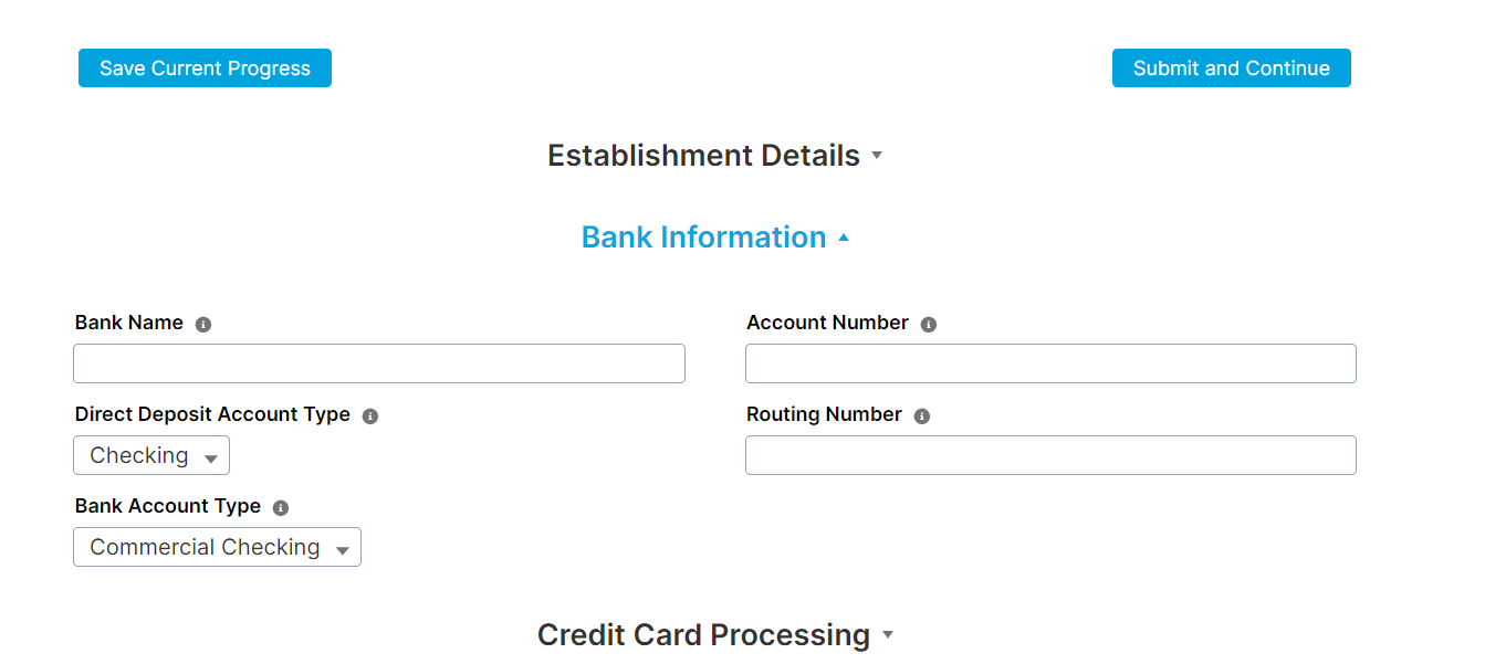 Onboarding Applications