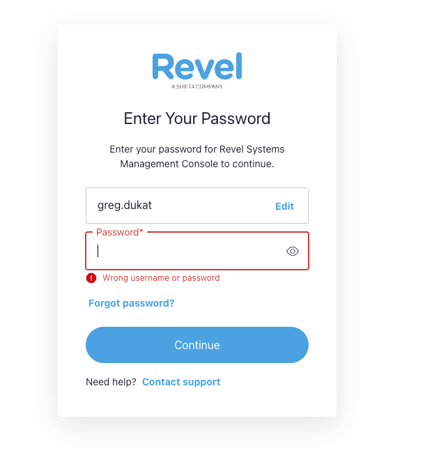 Resetting Management Console Password