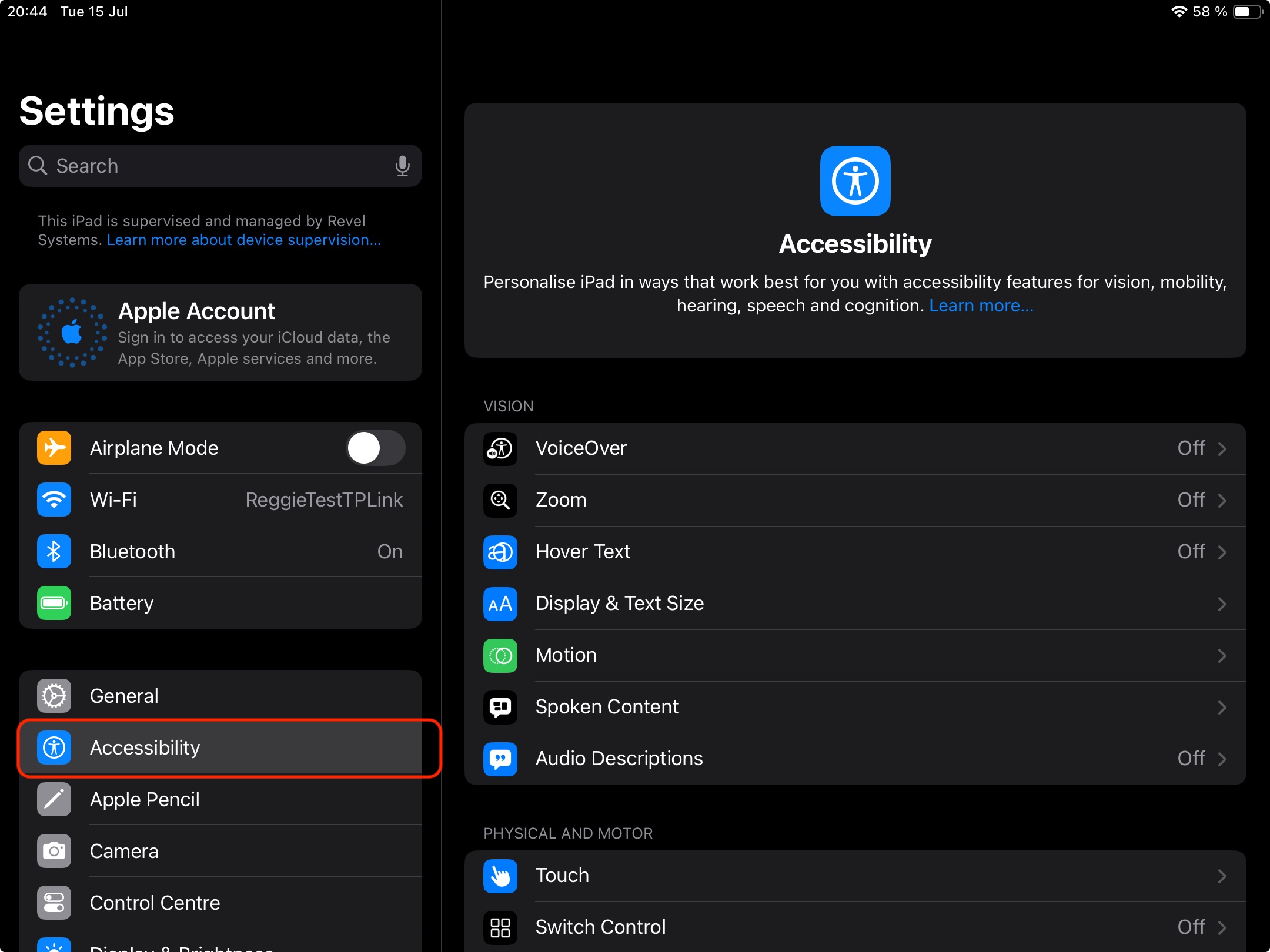Enabling Guided Access on the iPad